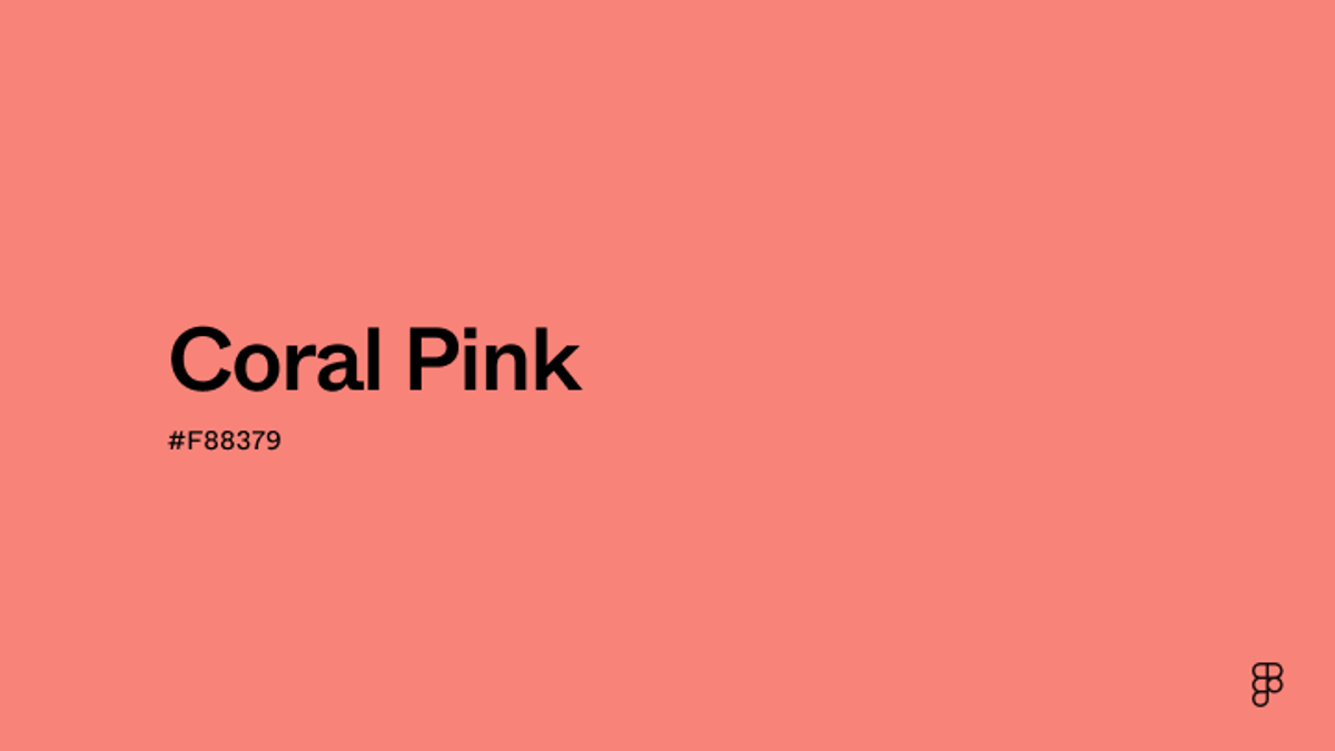 Coral pink Color: Hex Code, Palettes & Meaning | Figma