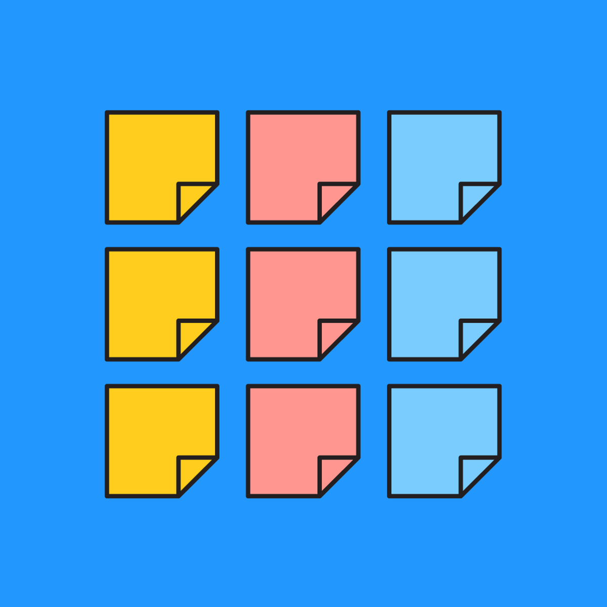 Virtual Sticky Notes | Free Template | FigJam