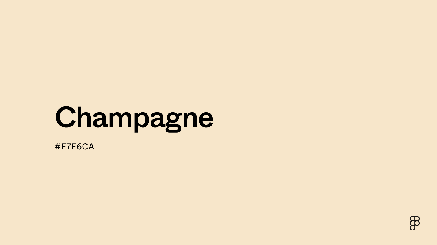 Couleur Champagne : Code Hex, Palettes & Signification | Figma