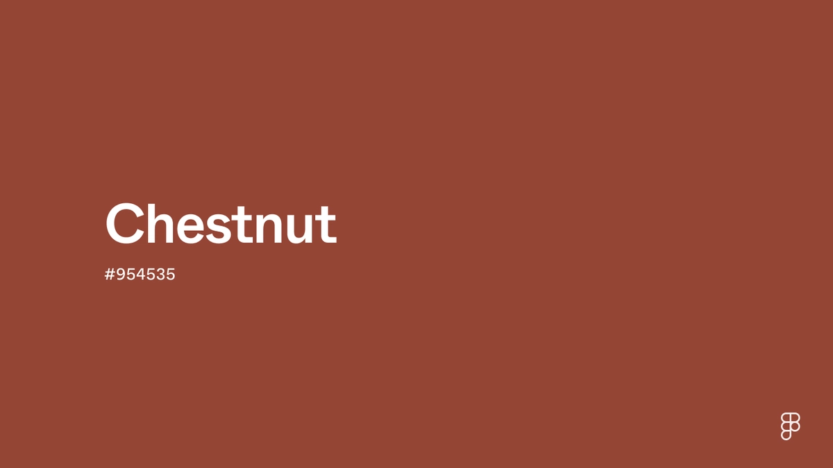 Chestnut Color: Hex Code, Palettes & Meaning | Figma
