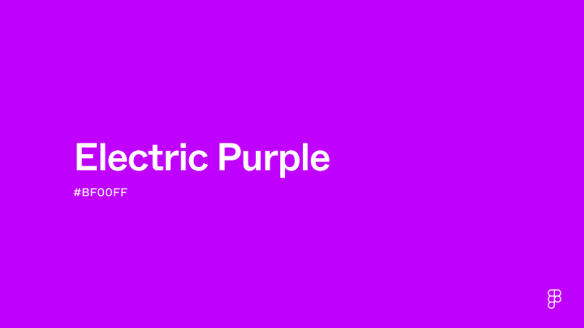 Electric purple Color: Hex Code, Palettes & Meaning | Figma