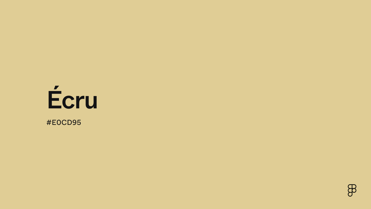 Couleur Écru : Code Hex, Palettes & Signification | Figma