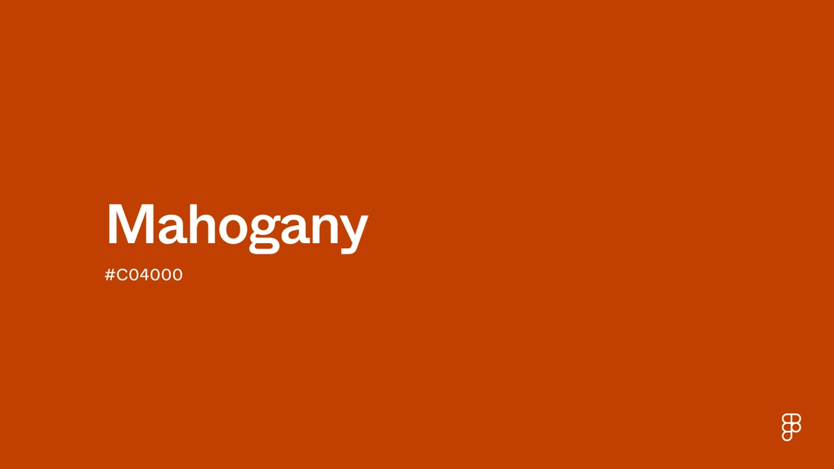 Mahogany Color: Hex Code, Palettes & Meaning | Figma