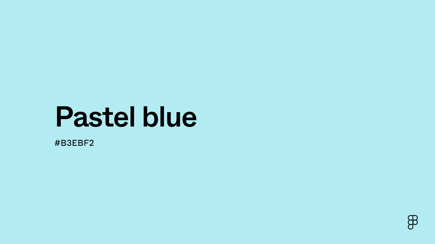 Pastel Blue Color: Hex Code, Palettes & Meaning | Figma