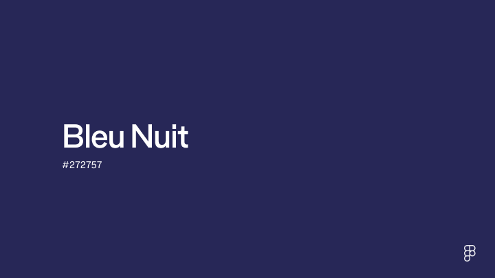 Couleur Bleu Nuit : Code Hex, Palettes & Signification | Figma