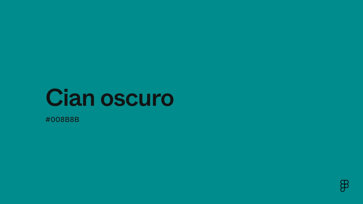 Color Cian Oscuro: Código Hex, Paletas y Significado | Figma