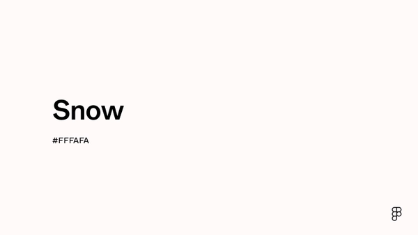 Snow Color: Hex Code, Palettes & Meaning | Figma