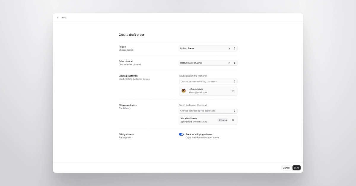 Medusa - Announcing Draft Orders
