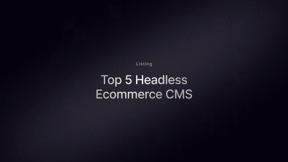 Medusa - Top 5 Headless CMS for Your Ecommerce Site