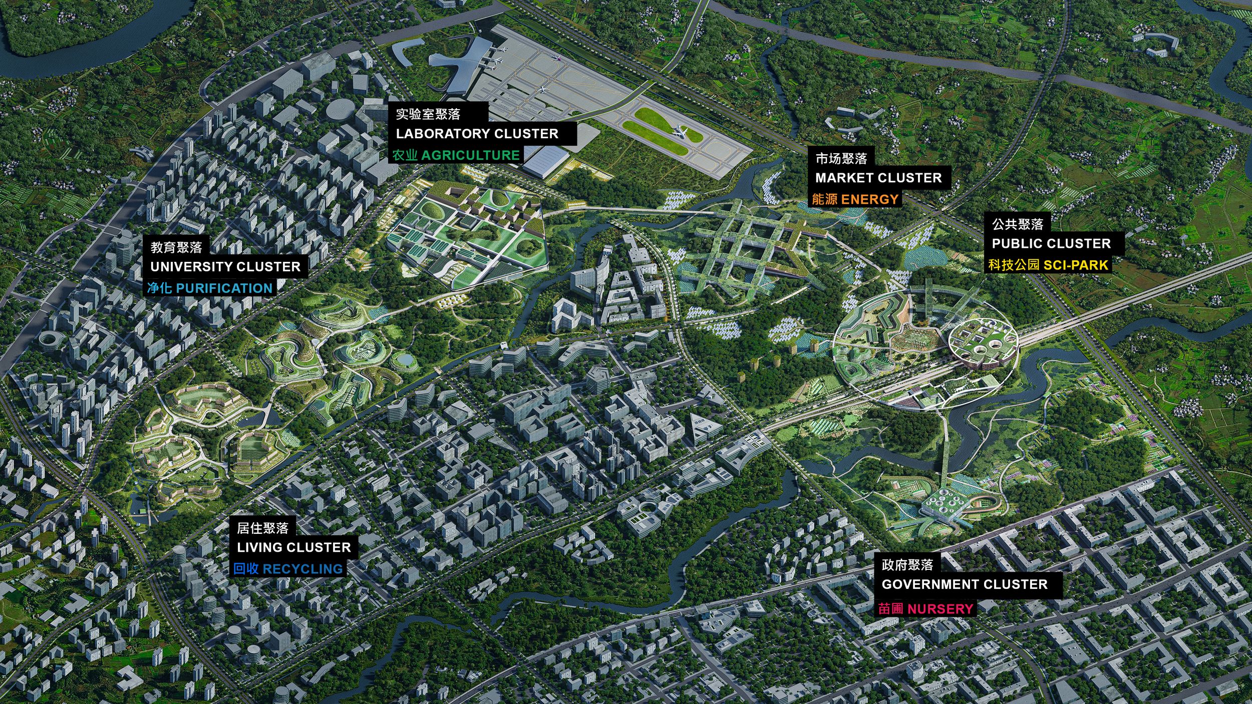 Chengdu Future Science and Technology City Launch Area Masterplan and ...