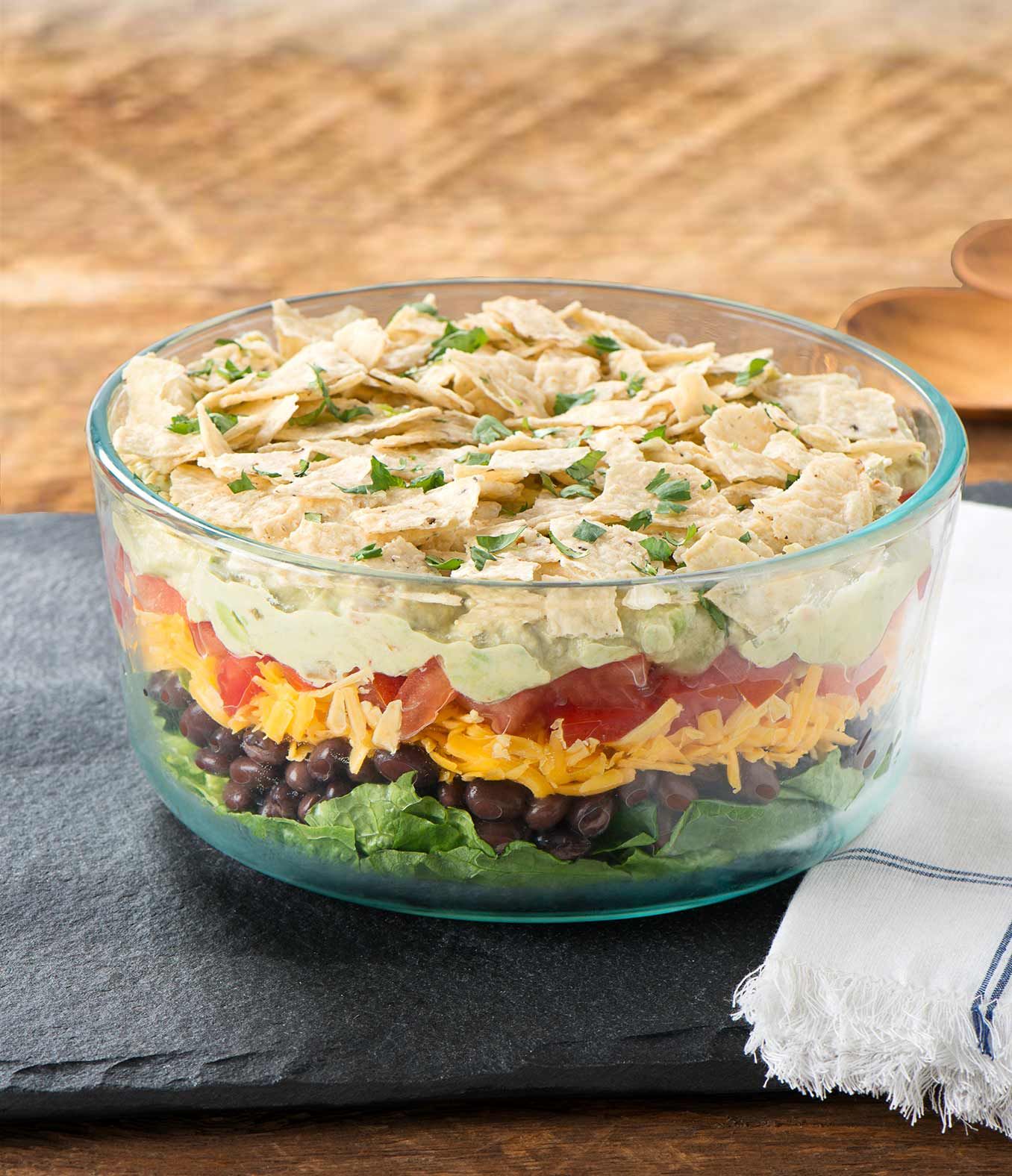 Layered Fiesta Salad with Organic Valley