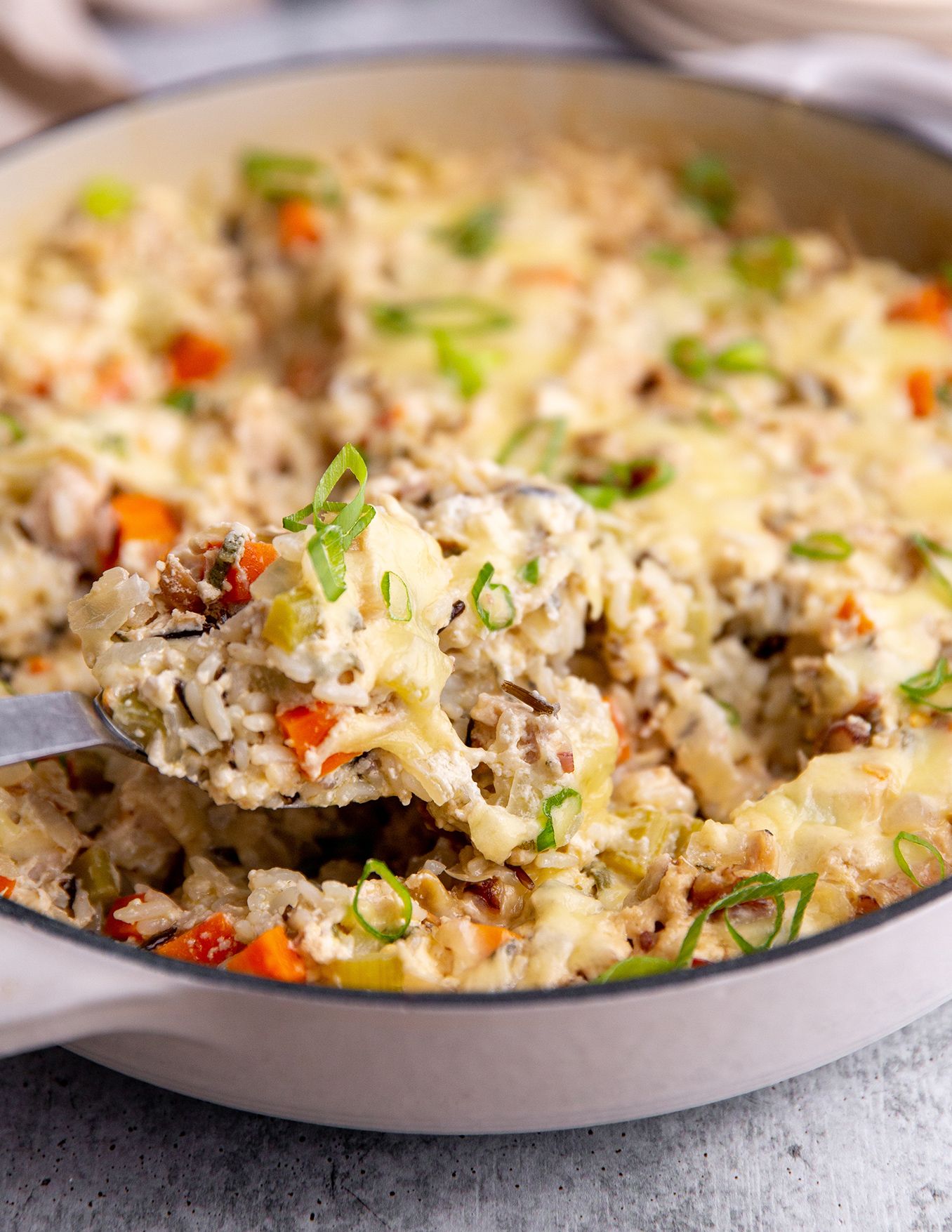 Cheesy Chicken and Wild Rice Casserole with Organic Valley