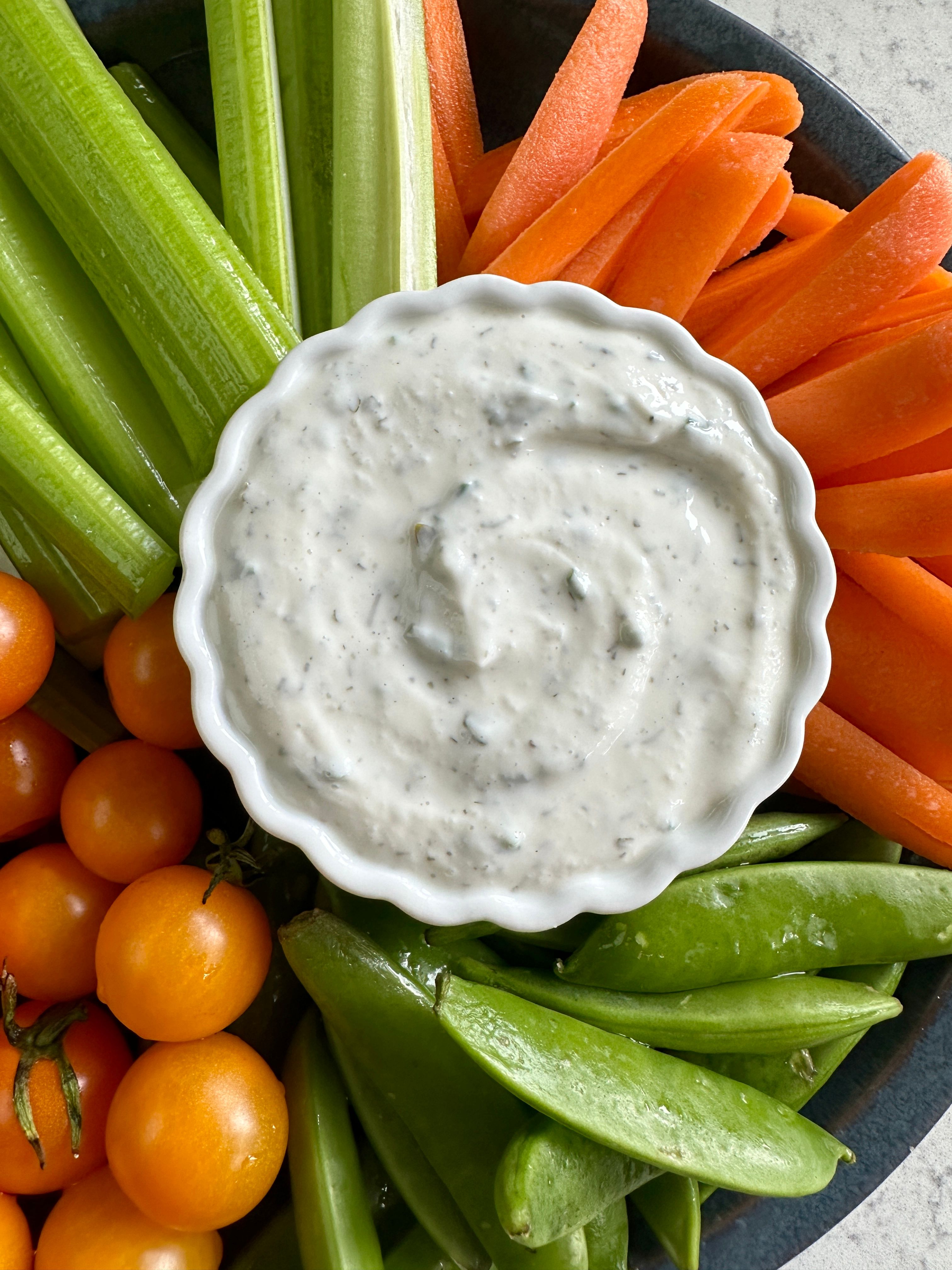 Cottage Cheese Ranch Dip with Organic Valley