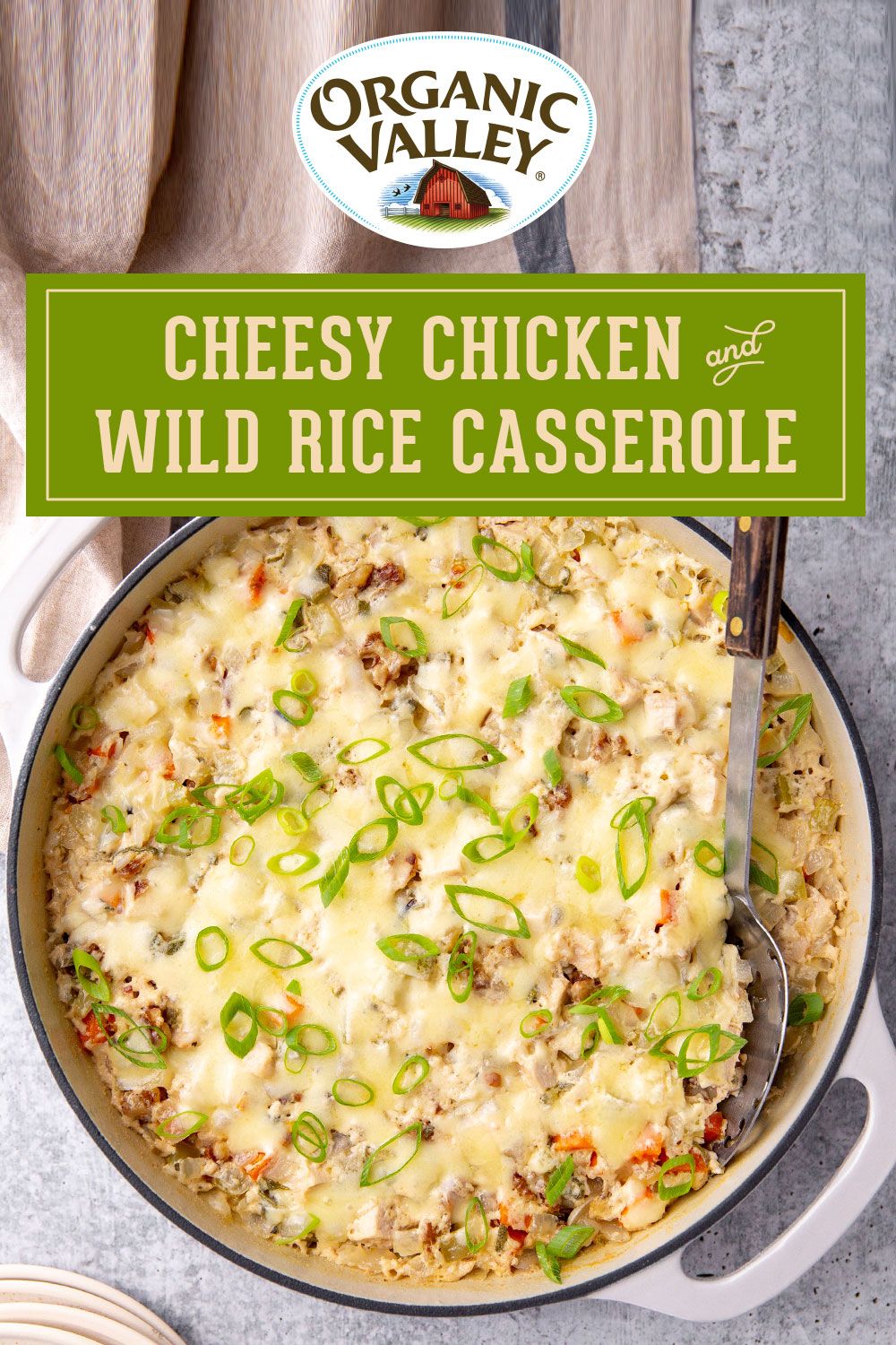 Cheesy Chicken and Wild Rice Casserole with Organic Valley