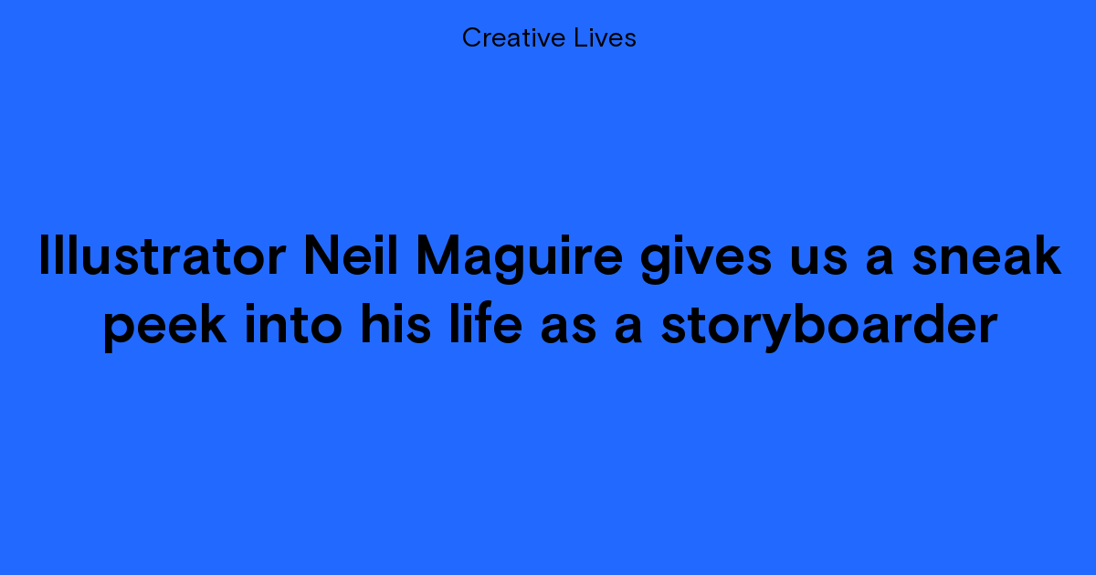 Illustrator Neil Maguire gives us a sneak peek into his life as a…