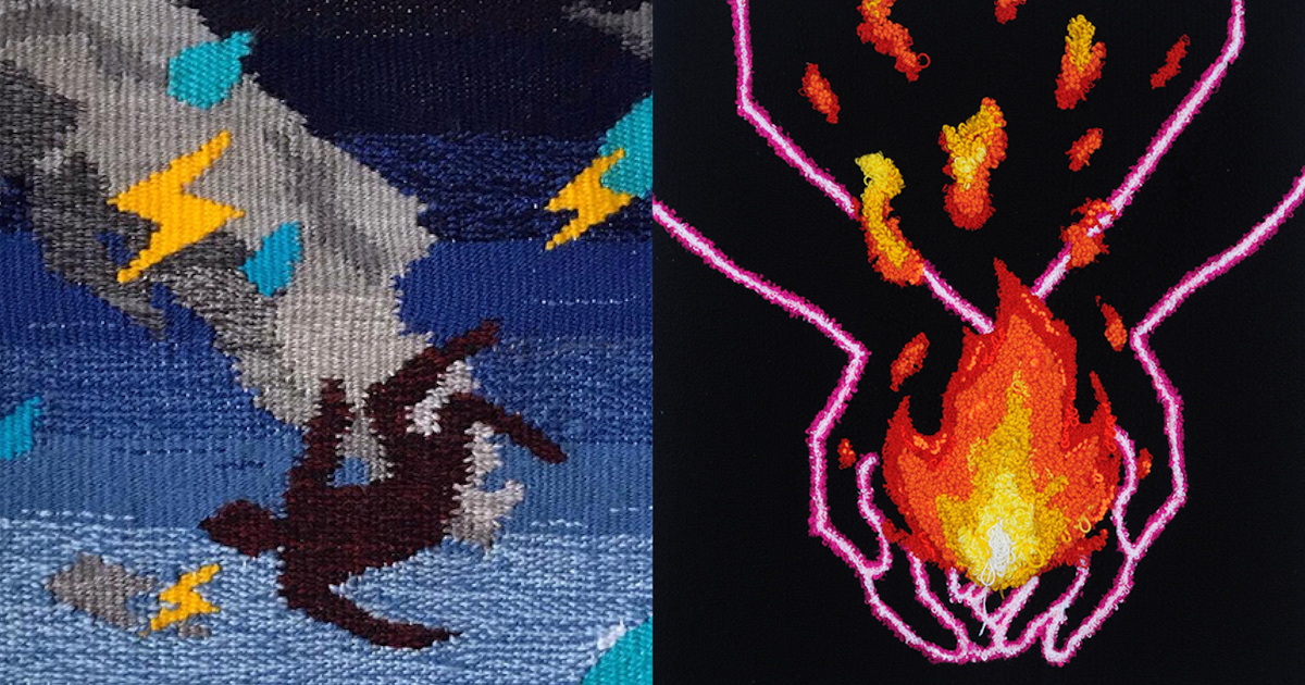 Artist Molly Kent literally weaves her mental health into her work