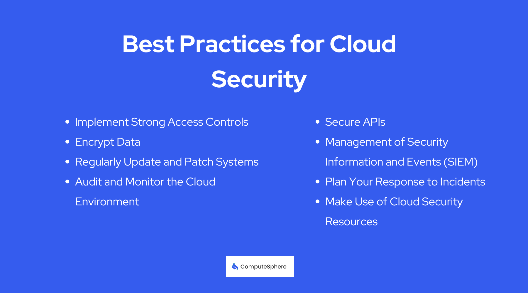 Best Cloud Security Practices to Address Vulnerabilitie