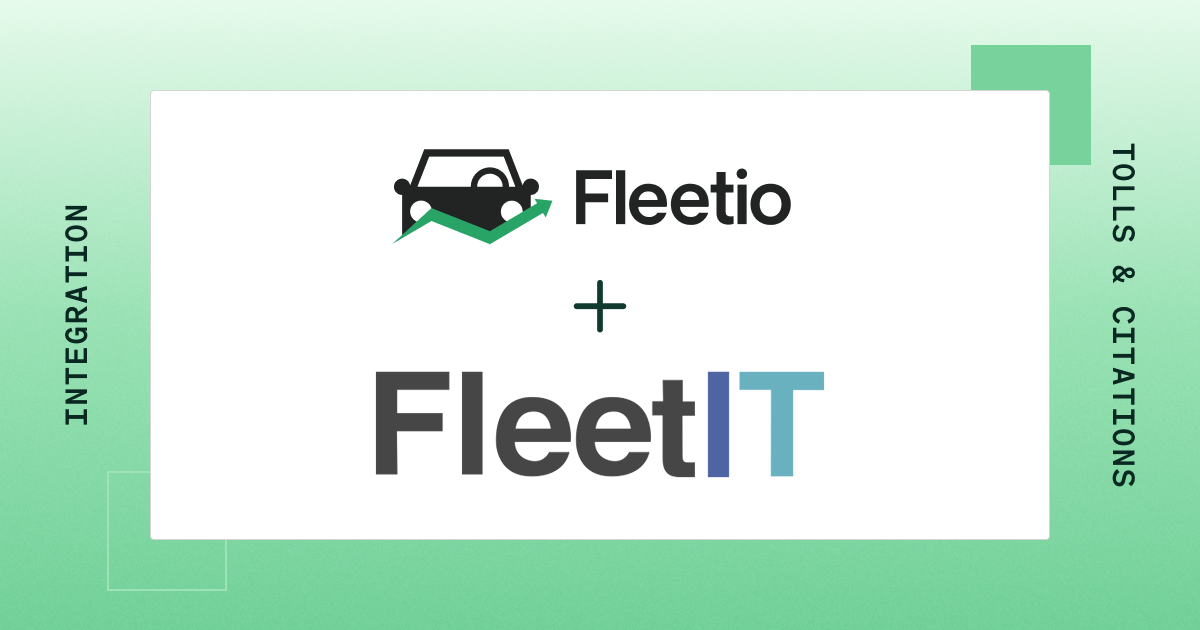 FleetIT Tolls and Citations Integration - Fleetio