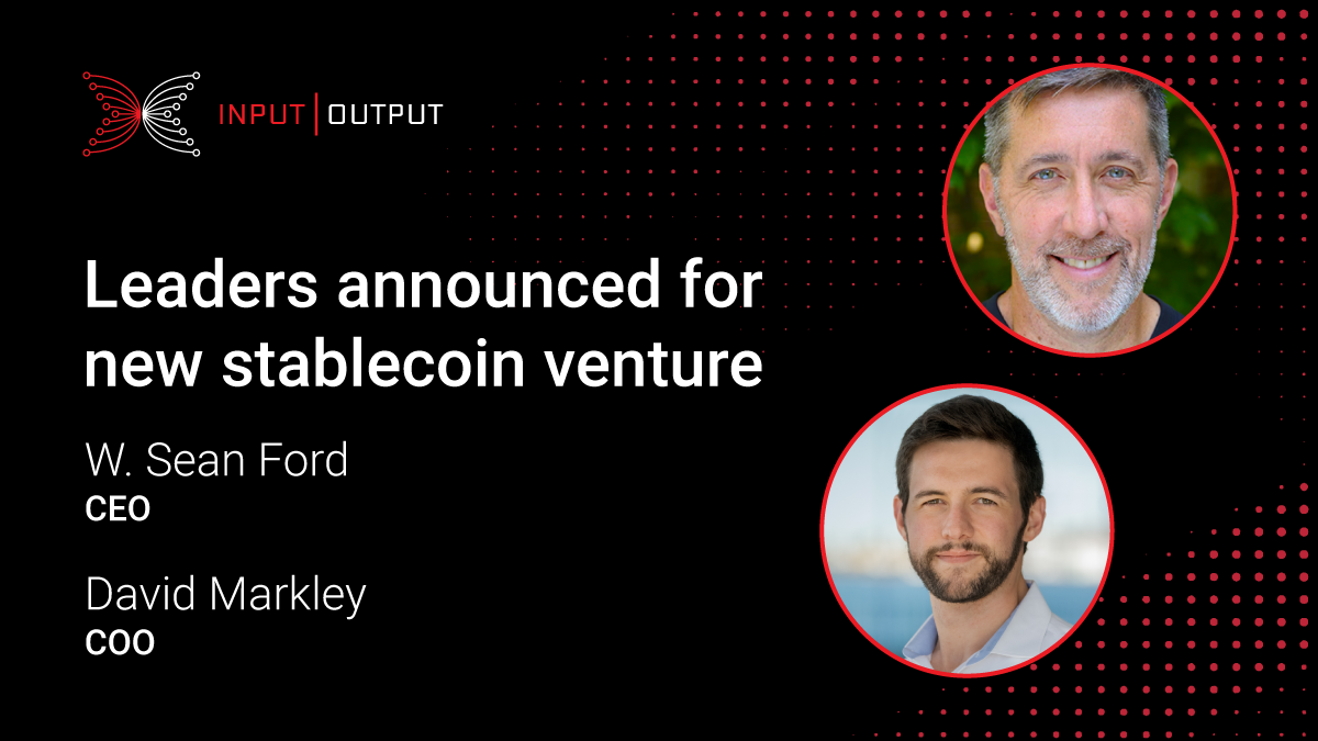 IOG appoints W. Sean Ford as CEO of newly created stablecoin venture ...