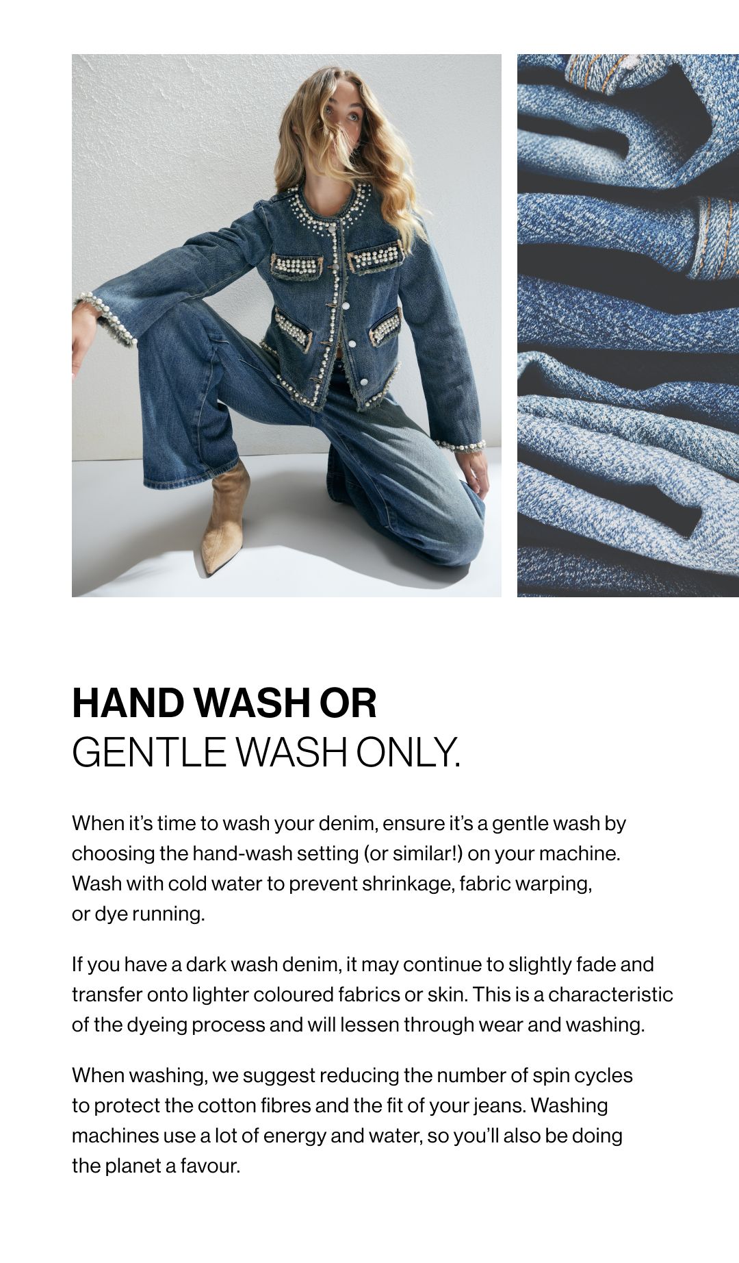 DENIM CARE GUIDE | DECJUBA