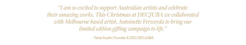 #AMAZING PARTNERS: MEET OUR 2022 CHRISTMAS ARTIST | DECJUBA