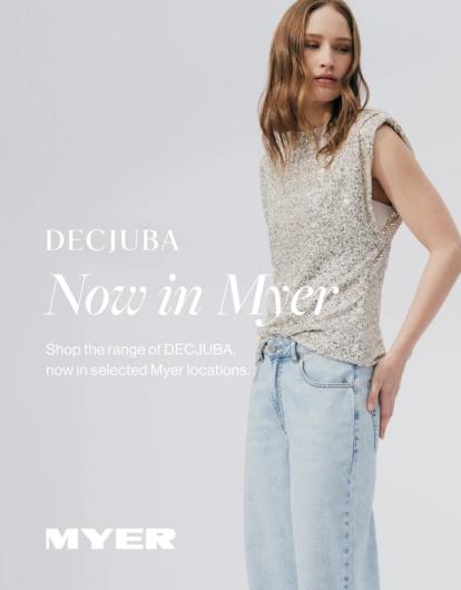 DECJUBA X Myer