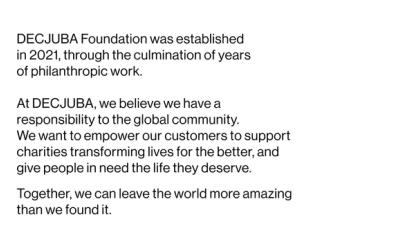 DECJUBA Foundation | DECJUBA