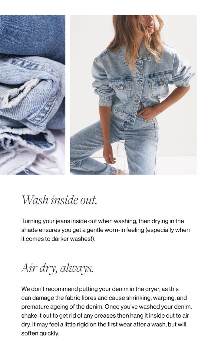 DENIM CARE GUIDE | DECJUBA