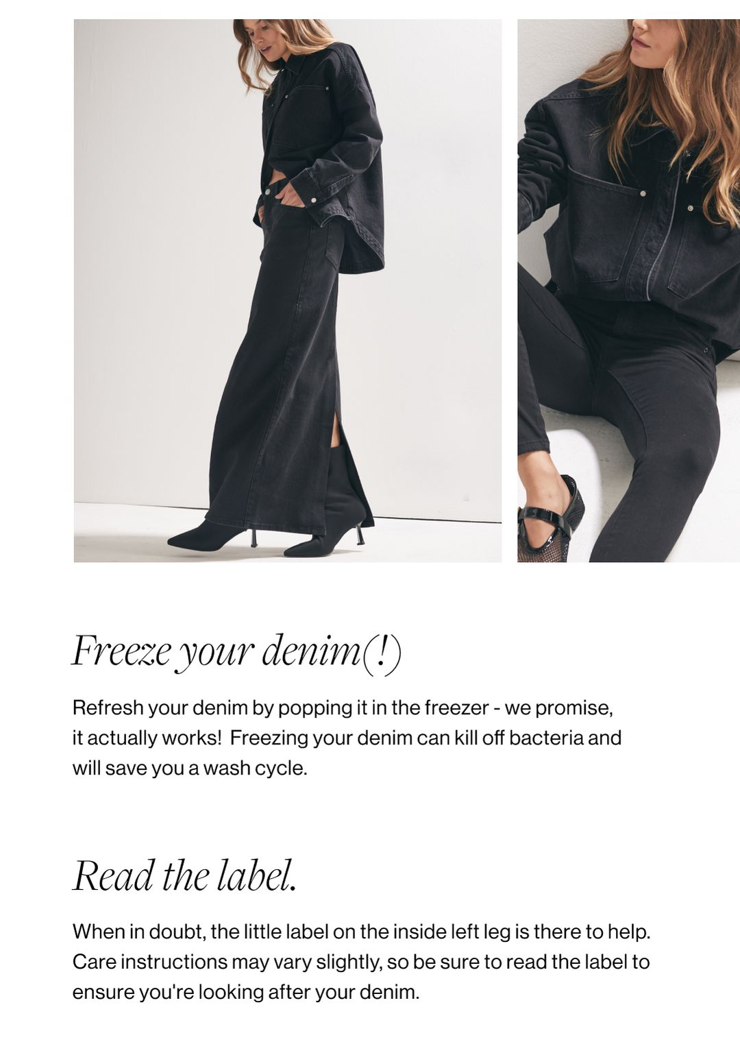 DENIM CARE GUIDE | DECJUBA