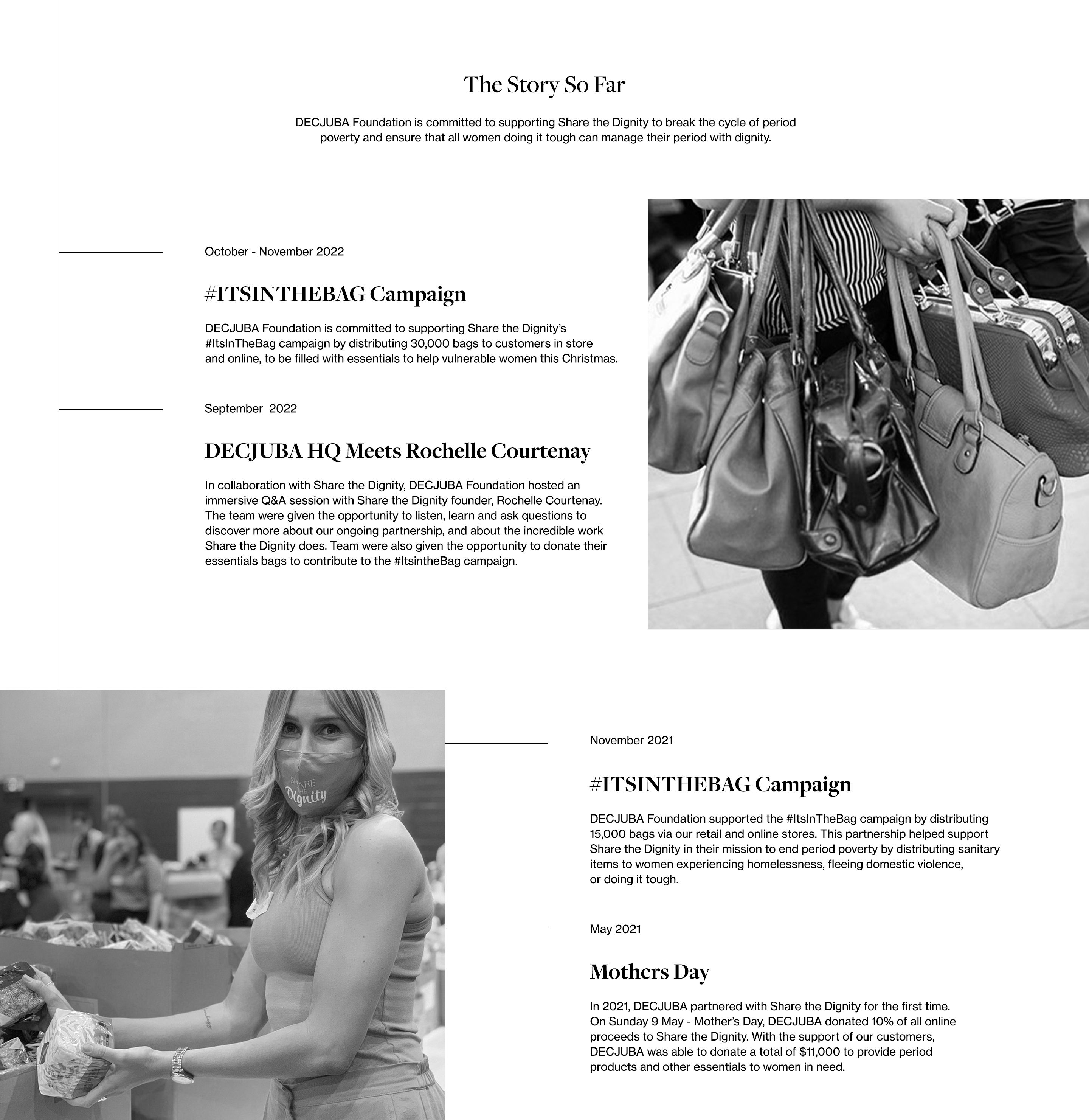 DECJUBA Foundation X Share The Dignity | DECJUBA