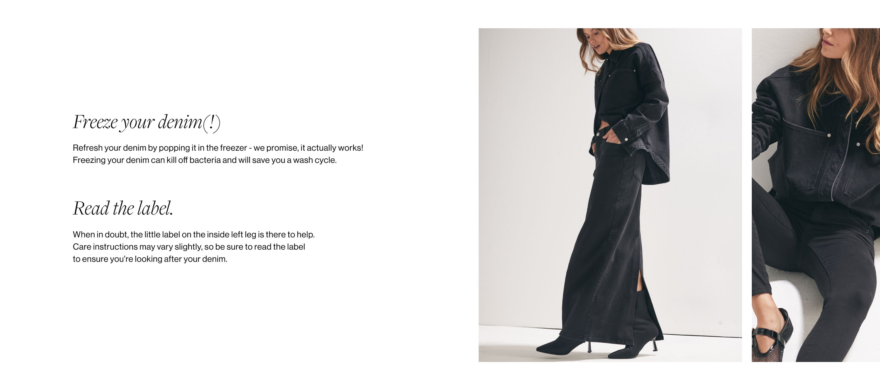 DENIM CARE GUIDE | DECJUBA