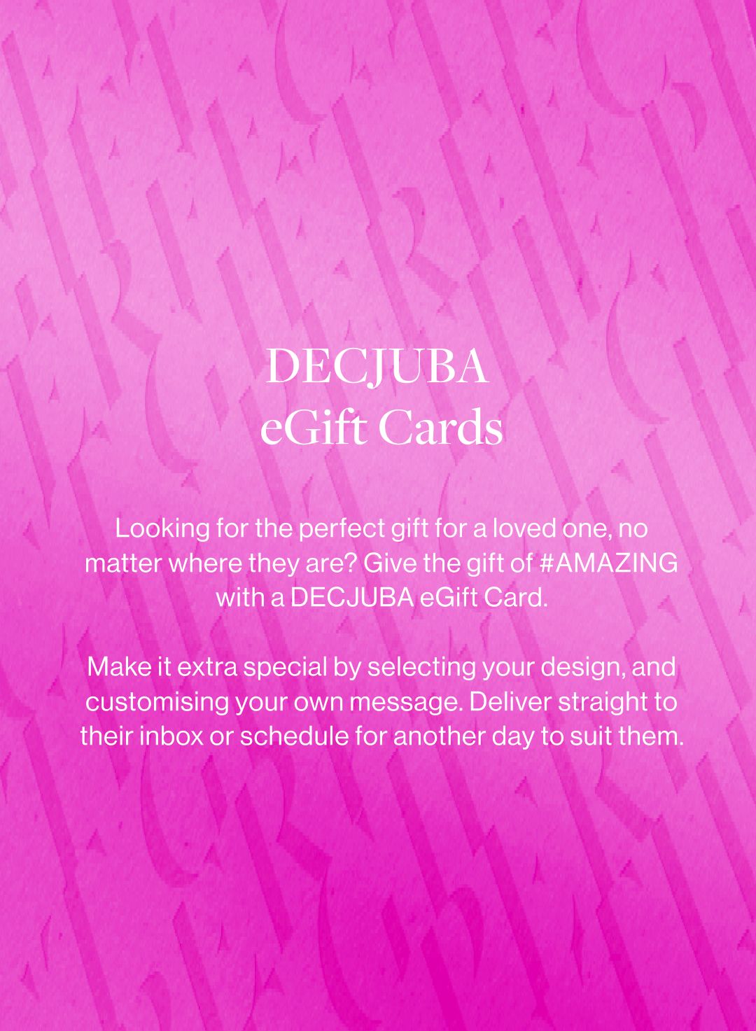 eGIFT CARDs | DECJUBA