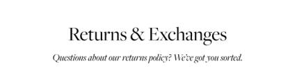 RETURNS & EXCHANGES | DECJUBA