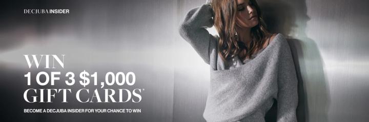 DECJUBA WIN A GIFT CARD | DECJUBA
