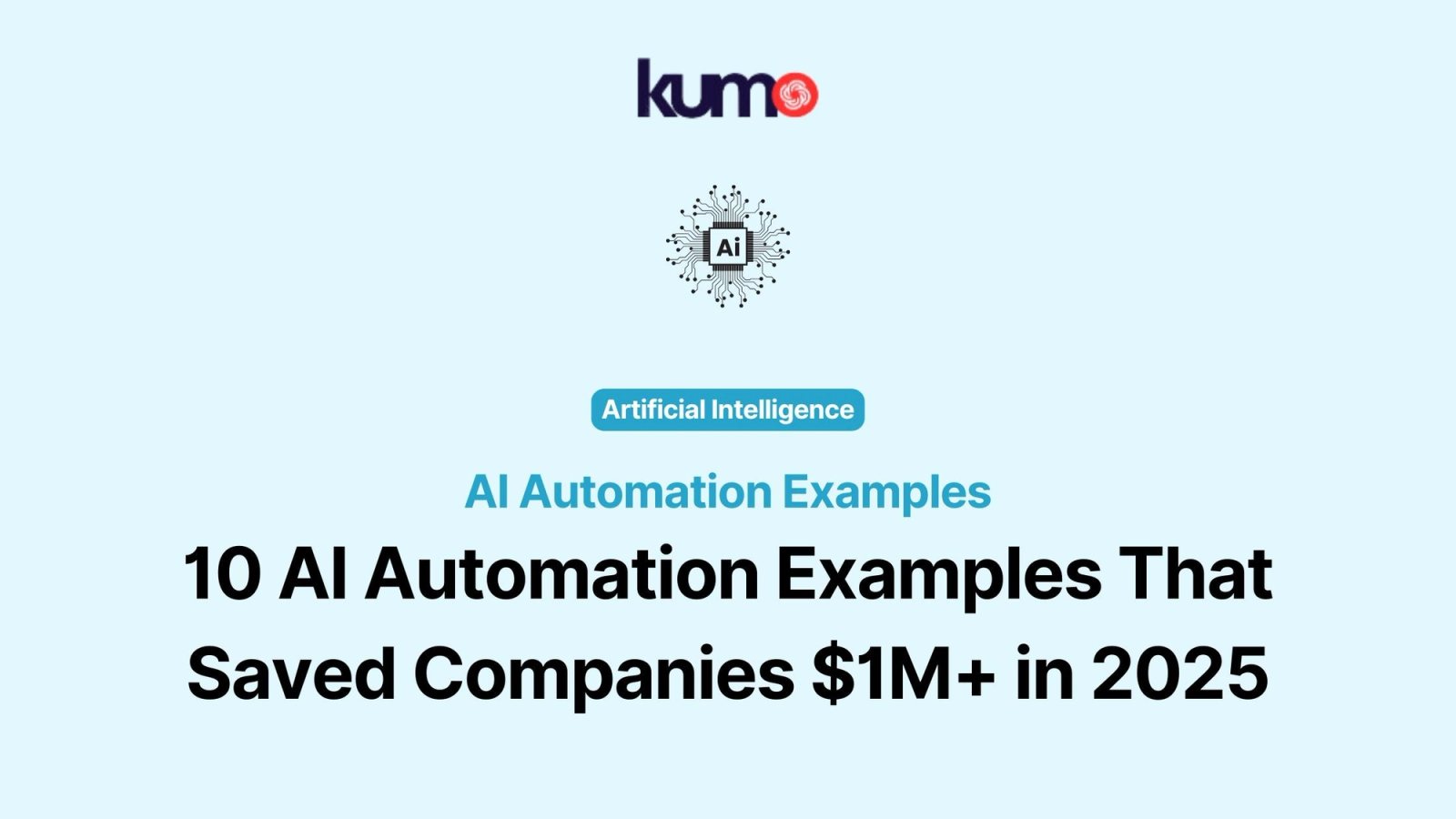 10 AI Automation Examples That Saved Companies $1M+ in 2025 | KUMO