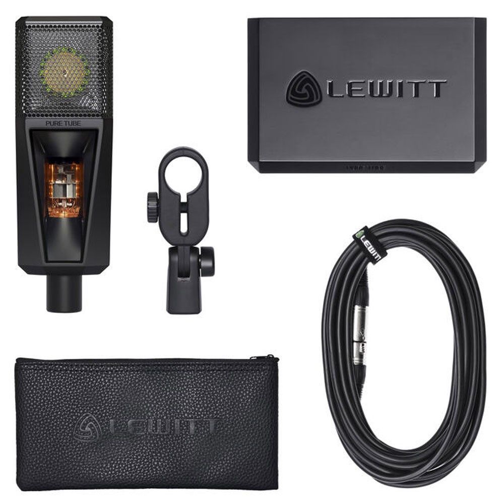 Lewitt Pure Tube Essential Set w/ Microphone Mount, XLR Cable & Bag ...