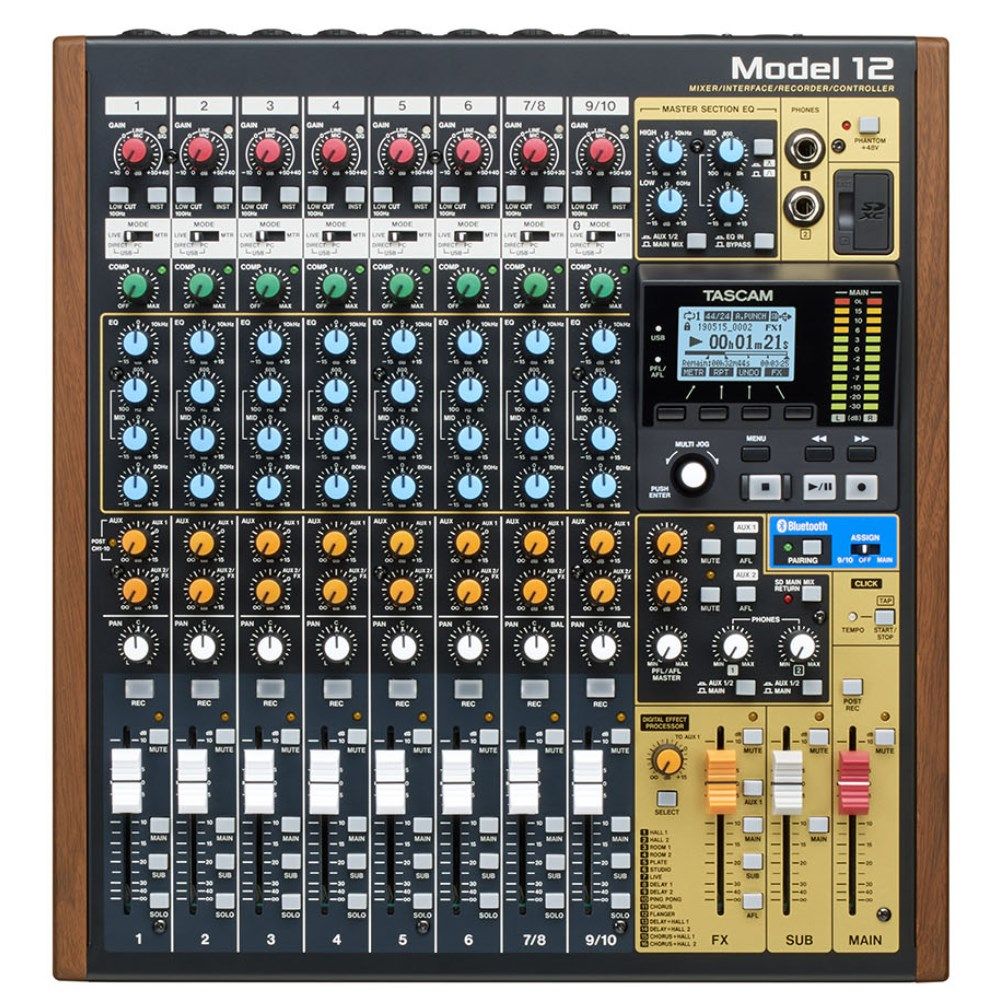 Tascam Model 12 Multitrack Recorder w/ Integrated USB Audio Interface ...