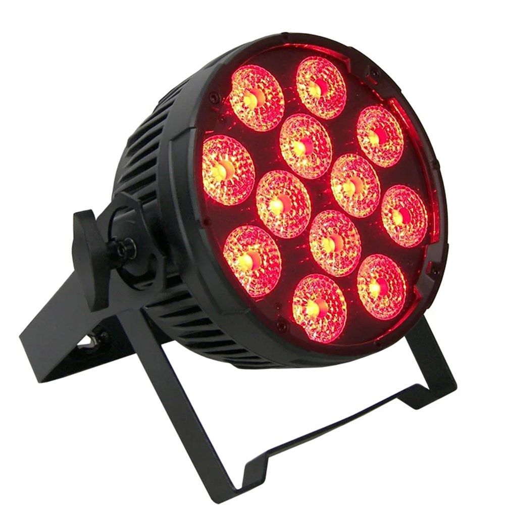 Event Lighting PAR12H LED Flat Pro Par 12x12W RGBWA+UV Stage Wash ...