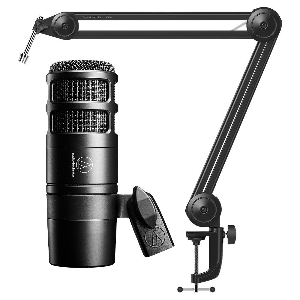 Audio Technica AT2040 Dynamic Hypercardioid Mic w/ Boom Arm · Store DJ