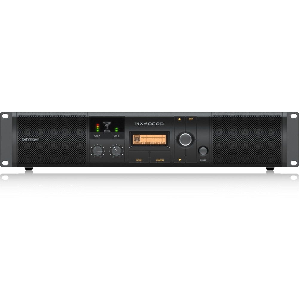 Behringer NX3000 Ultra Lightweight 3000W Class-D Power Amplifier w/ DSP ...