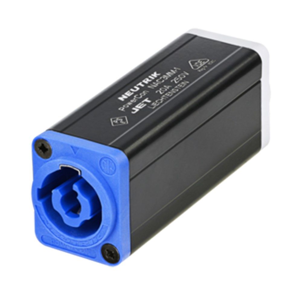 Neutrik NAC3MM-1 powerCON In - powerCON Out Coupler for Linking Cables ...