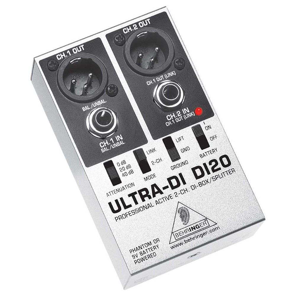 Behringer Ultra-DI DI20 2-Channel DI-Box/Splitter