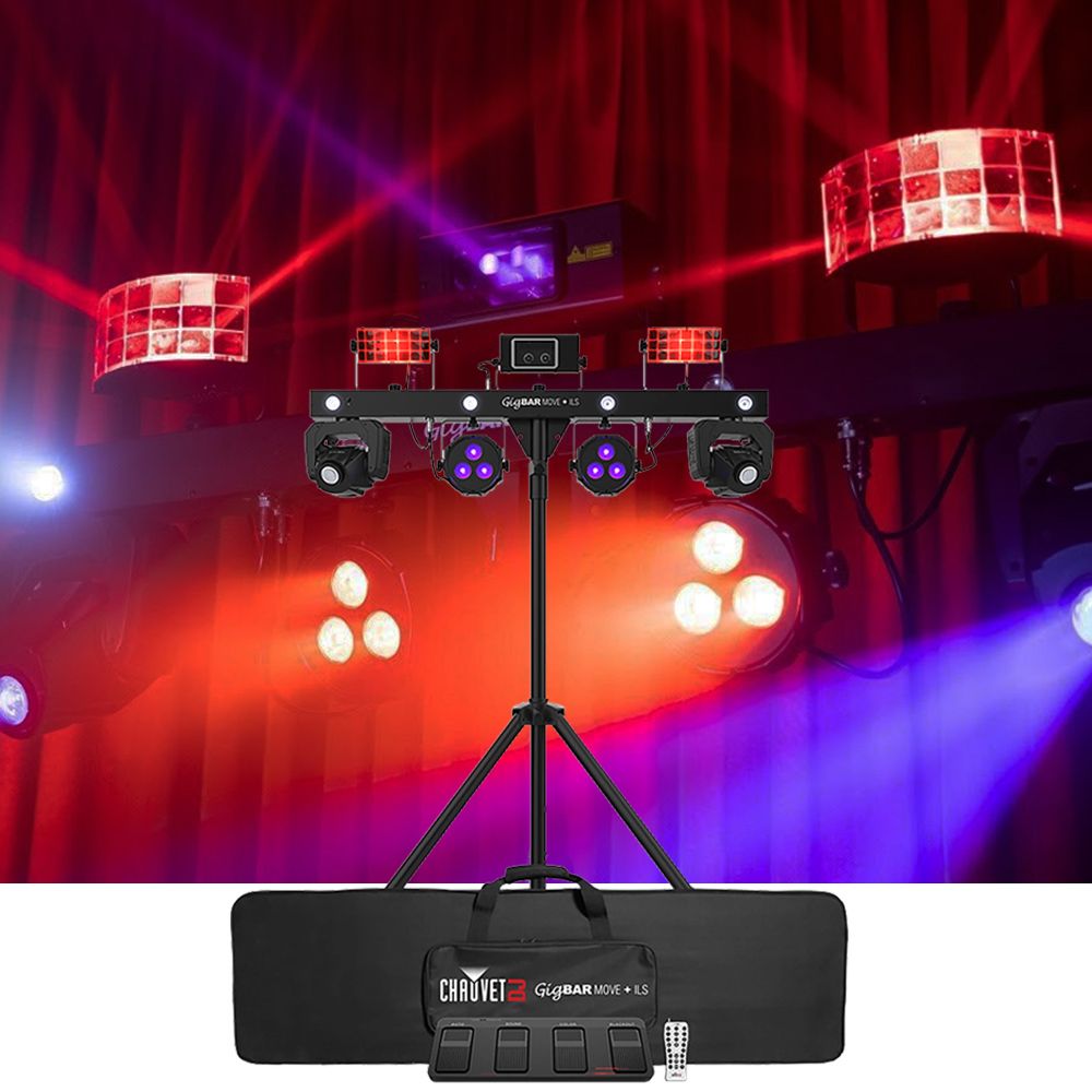 Chauvet GIGBAR Move Plus ILS 5-in-1 Lighting System w/ Accessories ...