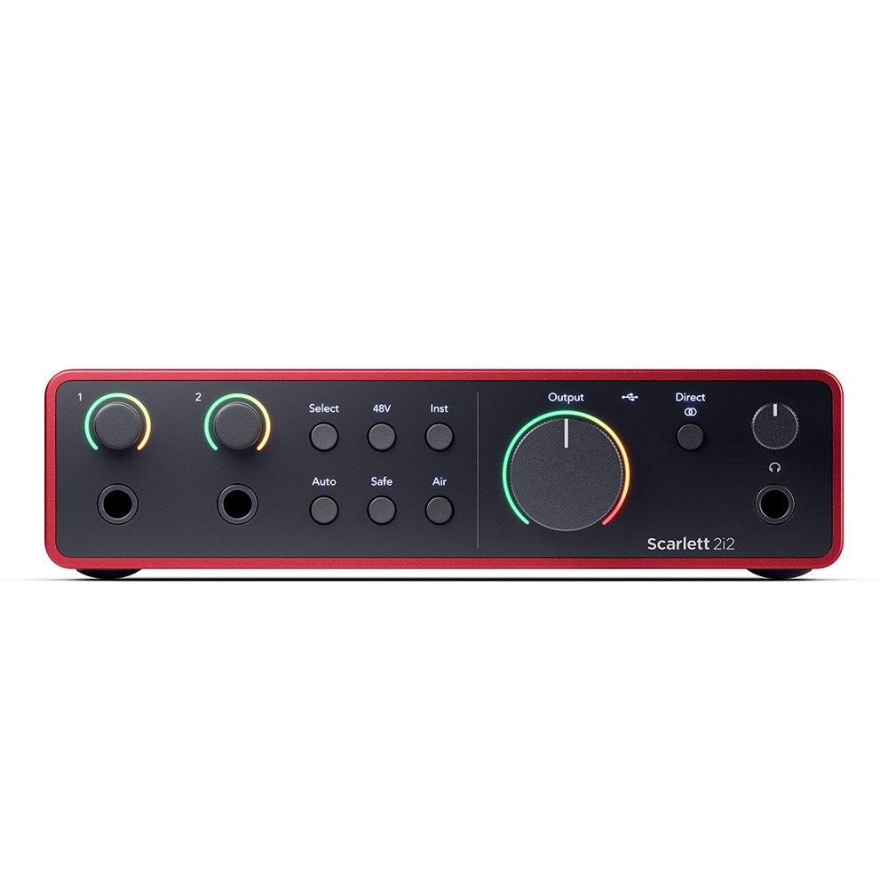 Focusrite Scarlett 2i2 Gen 4 2-in/2-out USB Audio Interface w/ Air Mode ...