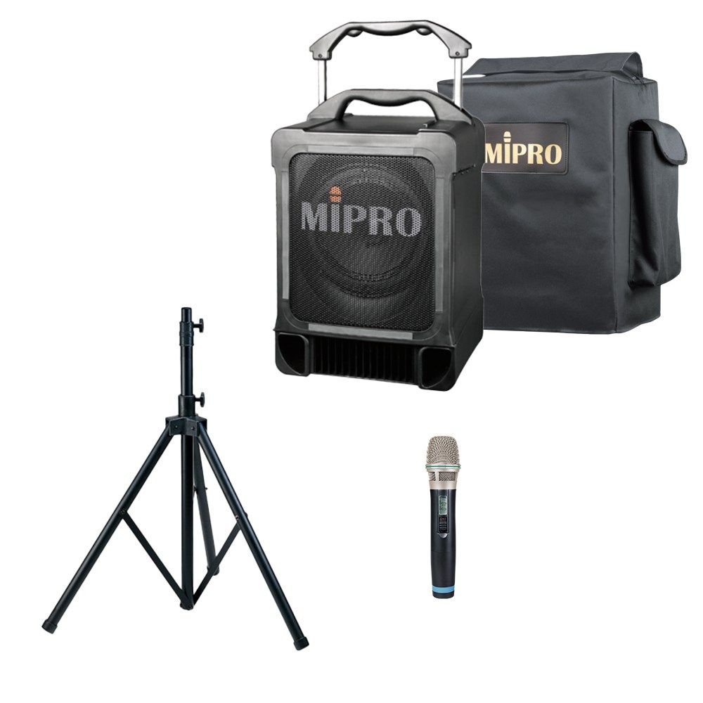 Mipro MA707CDMB5 Portable PA Pack w/ Wireless Handheld Mic, Carry Bag ...