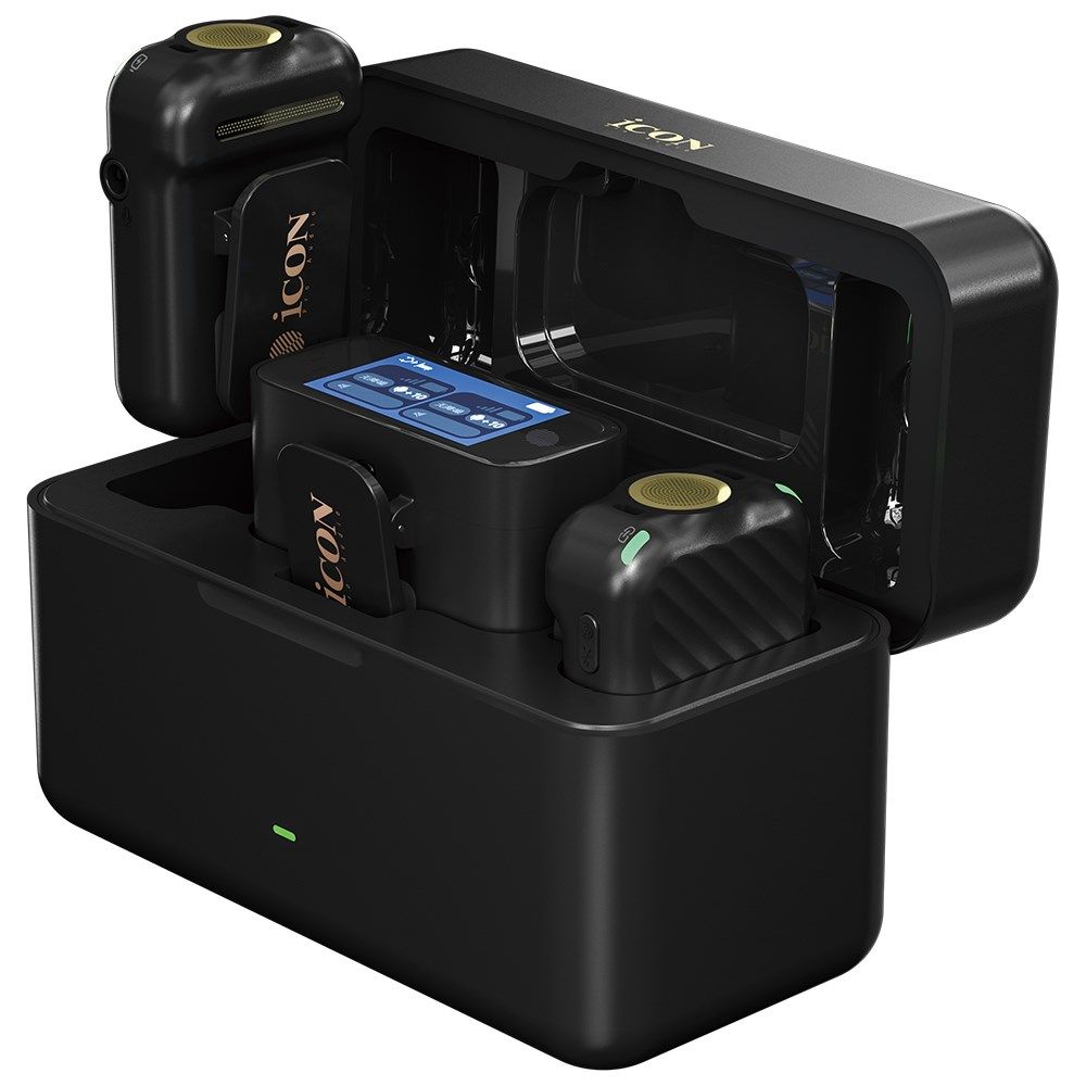 Icon AirMic Pro Dual Wireless Microphone System (Black)