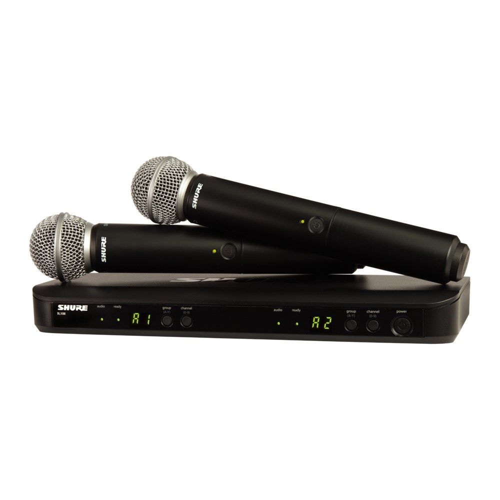 Shure BLX288 / SM58 Dual Wireless Mic System M17 (662-686MHz)