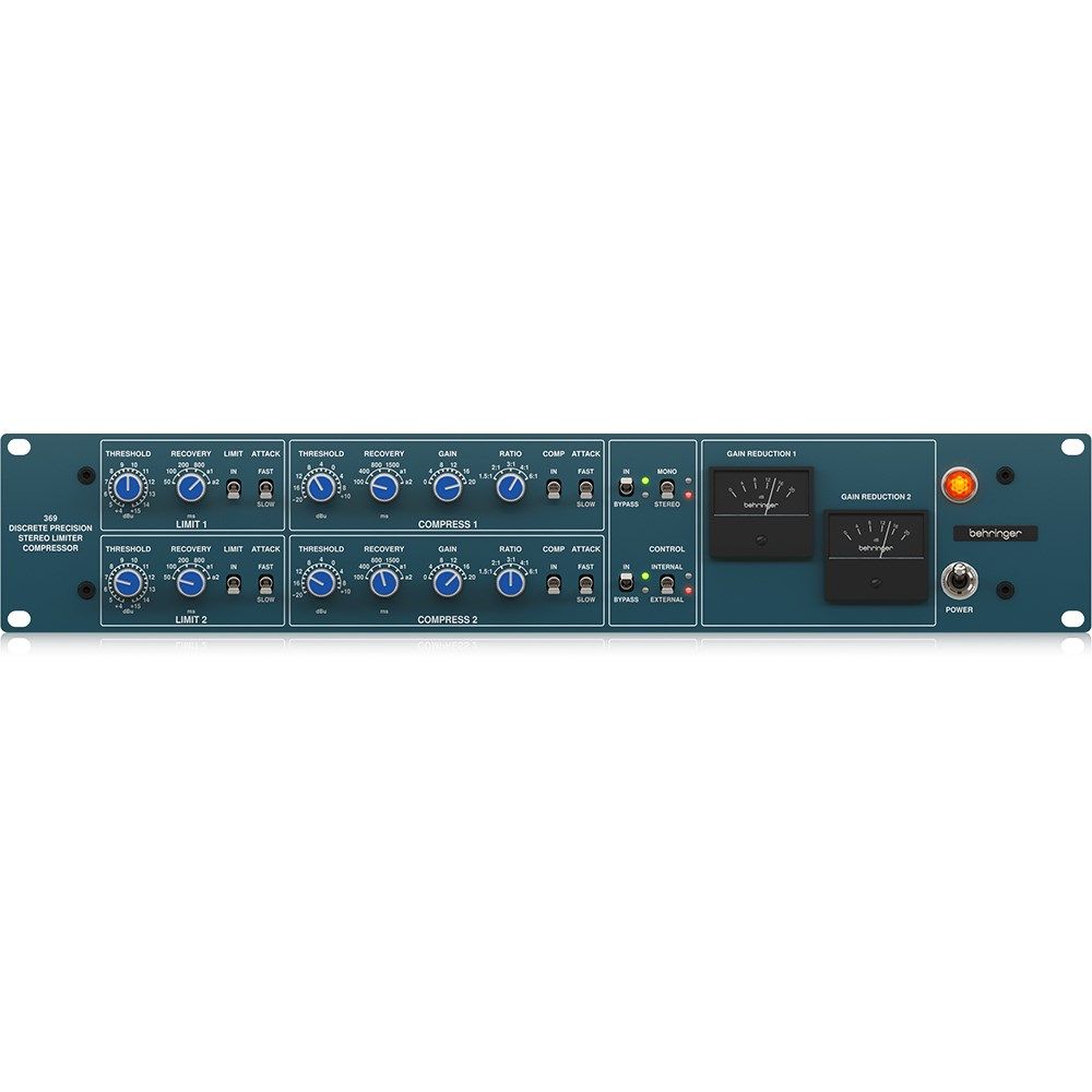 Behringer 369 2-Channel Stereo Compressor & Limiter w/ Custom Built ...