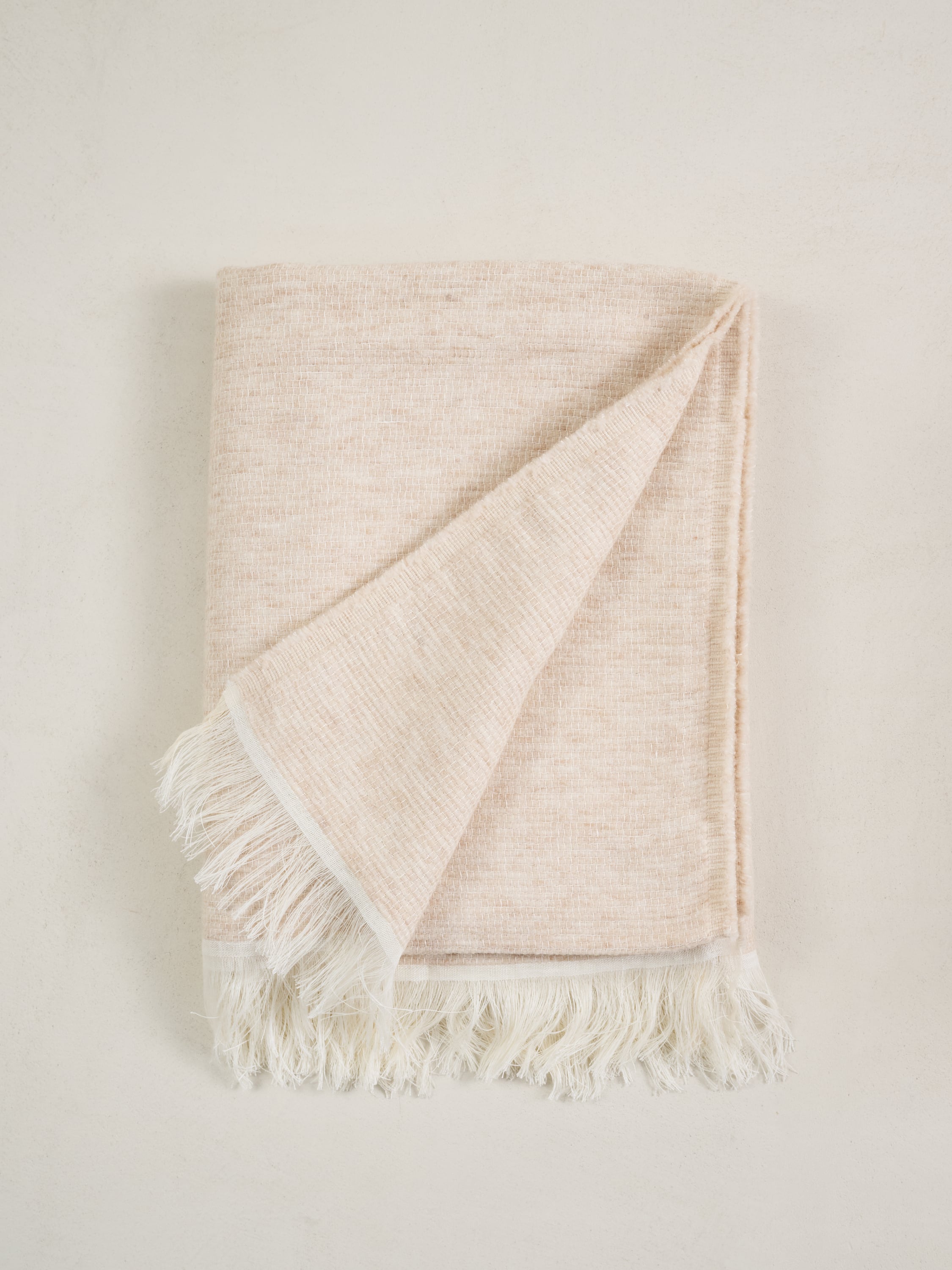 Allen Oat Alpaca Blend Throw | Ken Fulk