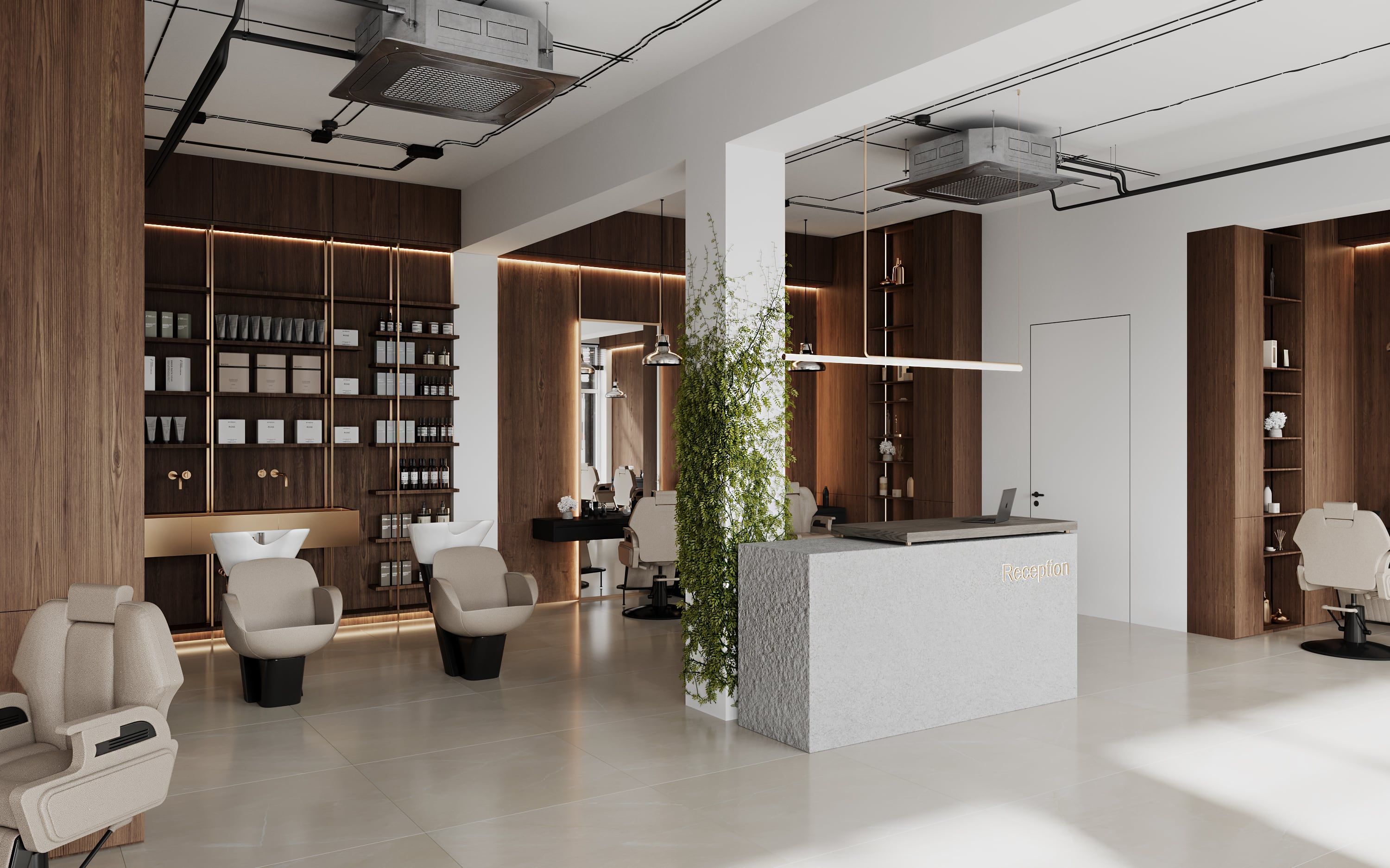 Hair Studio Hilden | 3D Architectural Visualization Proposal